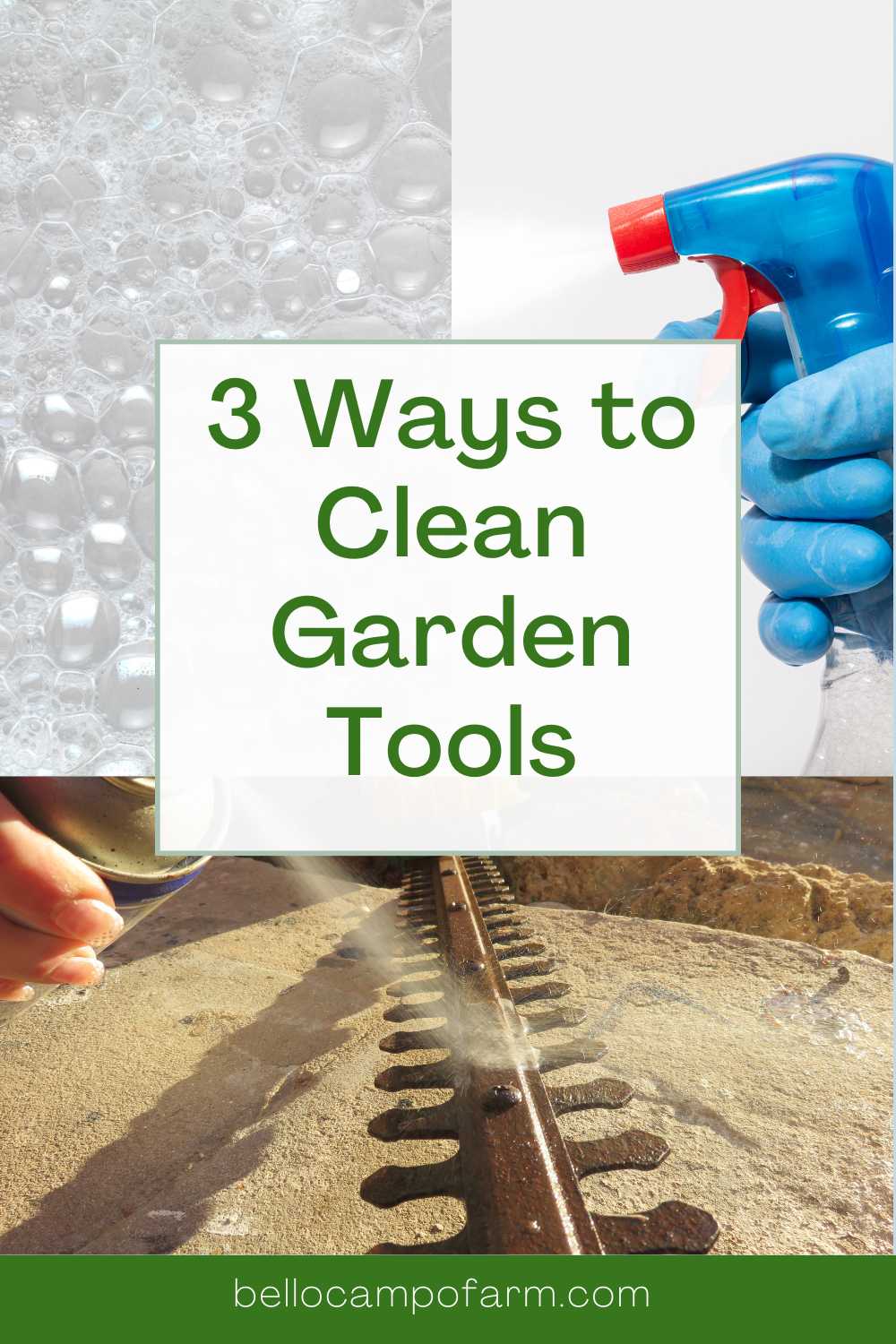 3 Ways to Clean Garden Tools - Bello Campo Farm